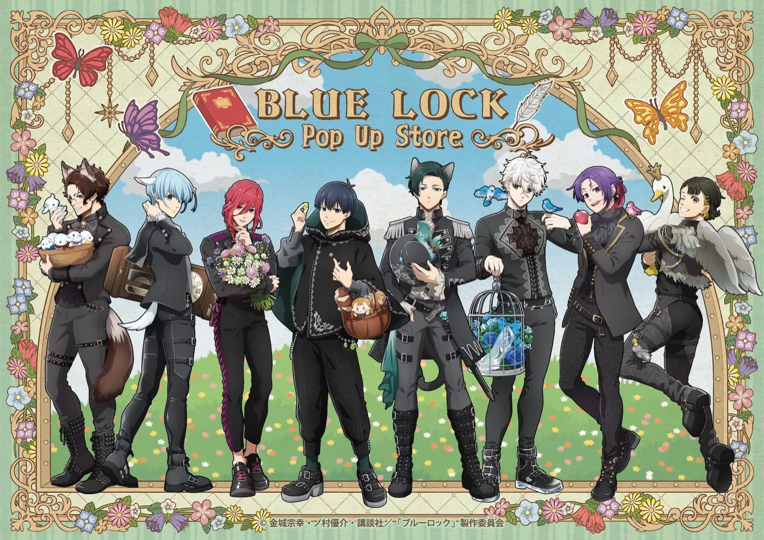 Fairytale-Themed Blue Lock Pop-Up Shop in Nagoya