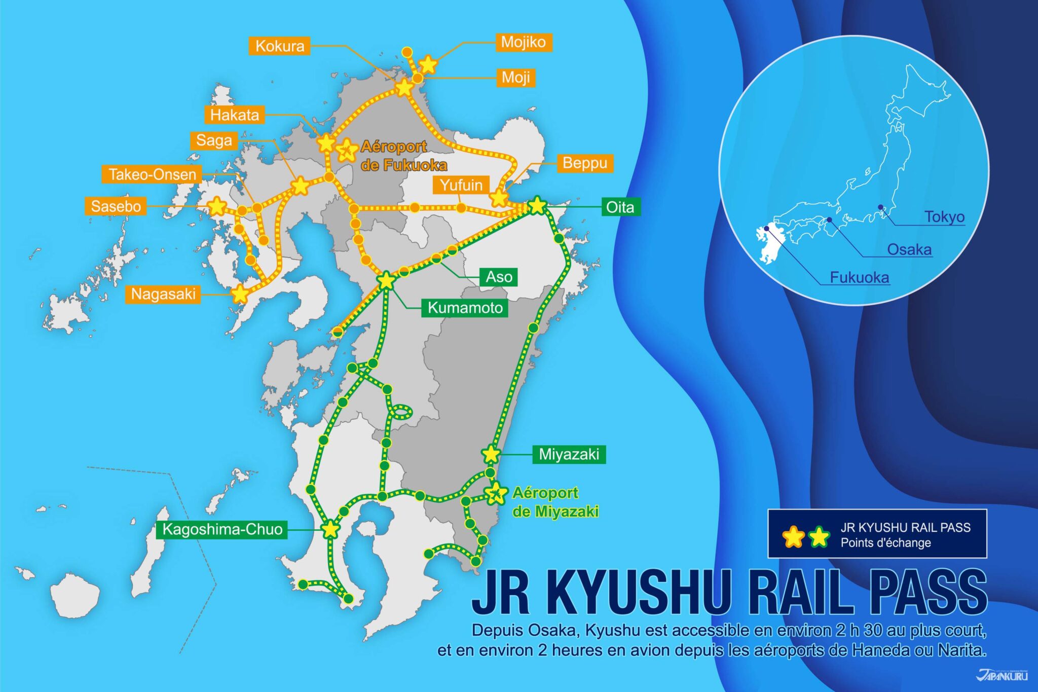 Kyushu en train : le guide pratique pour explorer l’île du sud du Japon ...